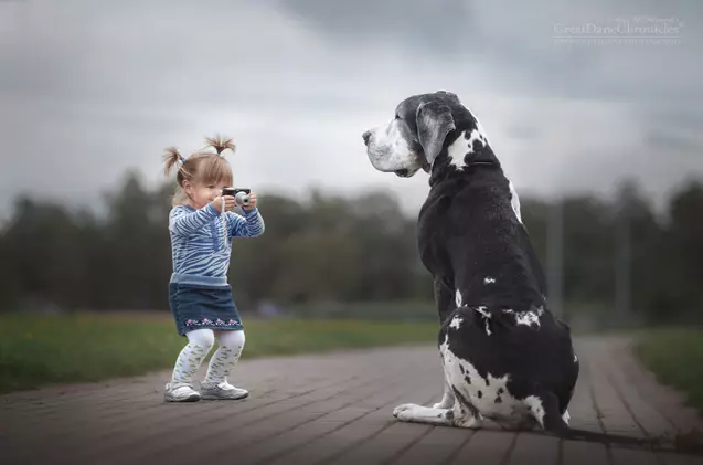 Küçük Çocukları ve Büyük Köpeklerini İçeren Yeni Kitap Şimdiye Kadarki En Şirin Şey 11457_1