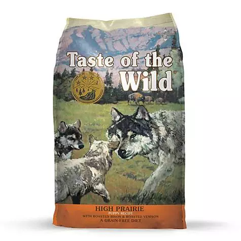 Ji bo Puppies Xwarina Kûçikê ya çêtirîn: Taste of the Wild High Prairie