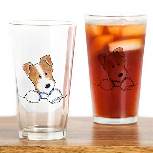 Barking Barware: Jack Russell Pint ակնոցներ