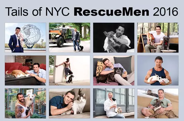 2016 תהיה שנה לוהטת, הודות ללוח השנה של Tails Of NYC Rescue Men 18973_1