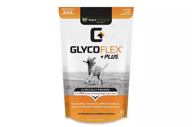 GlycoFlex Chews වැඩිහිටි සුනඛ පසුපස කකුල් සඳහා විශිෂ්ටයි