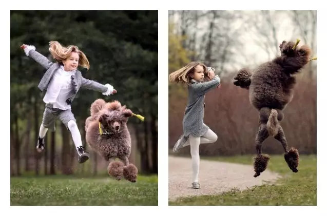 Una bailarina se enfrenta a nuevos compañeros de baile peludos