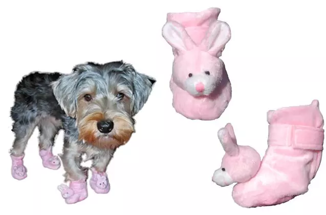 13 Didun Ọjọ ajinde Kristi-atilẹyin Aja Awọn ibaraẹnisọrọ: Bunny Booties