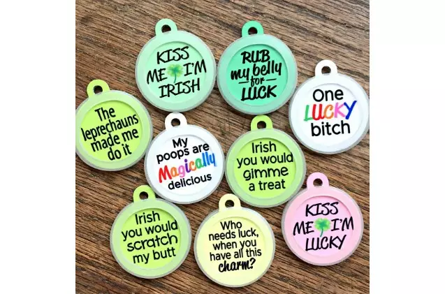 Muaj peev xwm ua tau qhov lom zem tshaj plaws St. Patrick's Day tags puas tau!