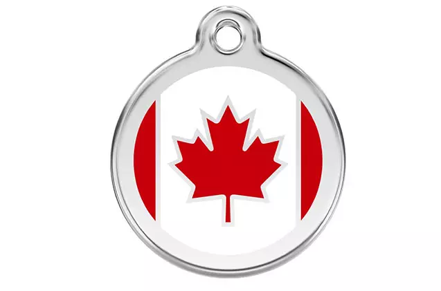 Canuck Eh-essensielle for kanadiske hjørnetenner: Canada Dog ID Tag