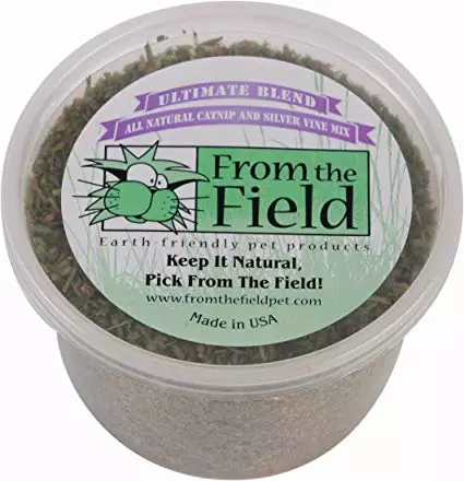 Чөптү сүйгөн мышыктар үчүн эң мыкты мышык жалбырактары: Field Ultimate Blend Catnip & Silver Vine Миксинен