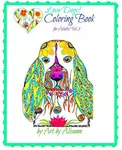 Libro para colorear Love Dogs para adultos