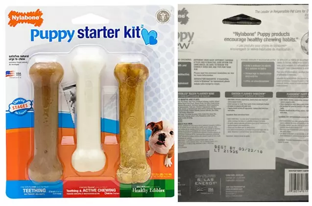 Nylabone Products Recalls Puppy Starter Kit fanwege mooglik Salmonella Health Risk 6477_1