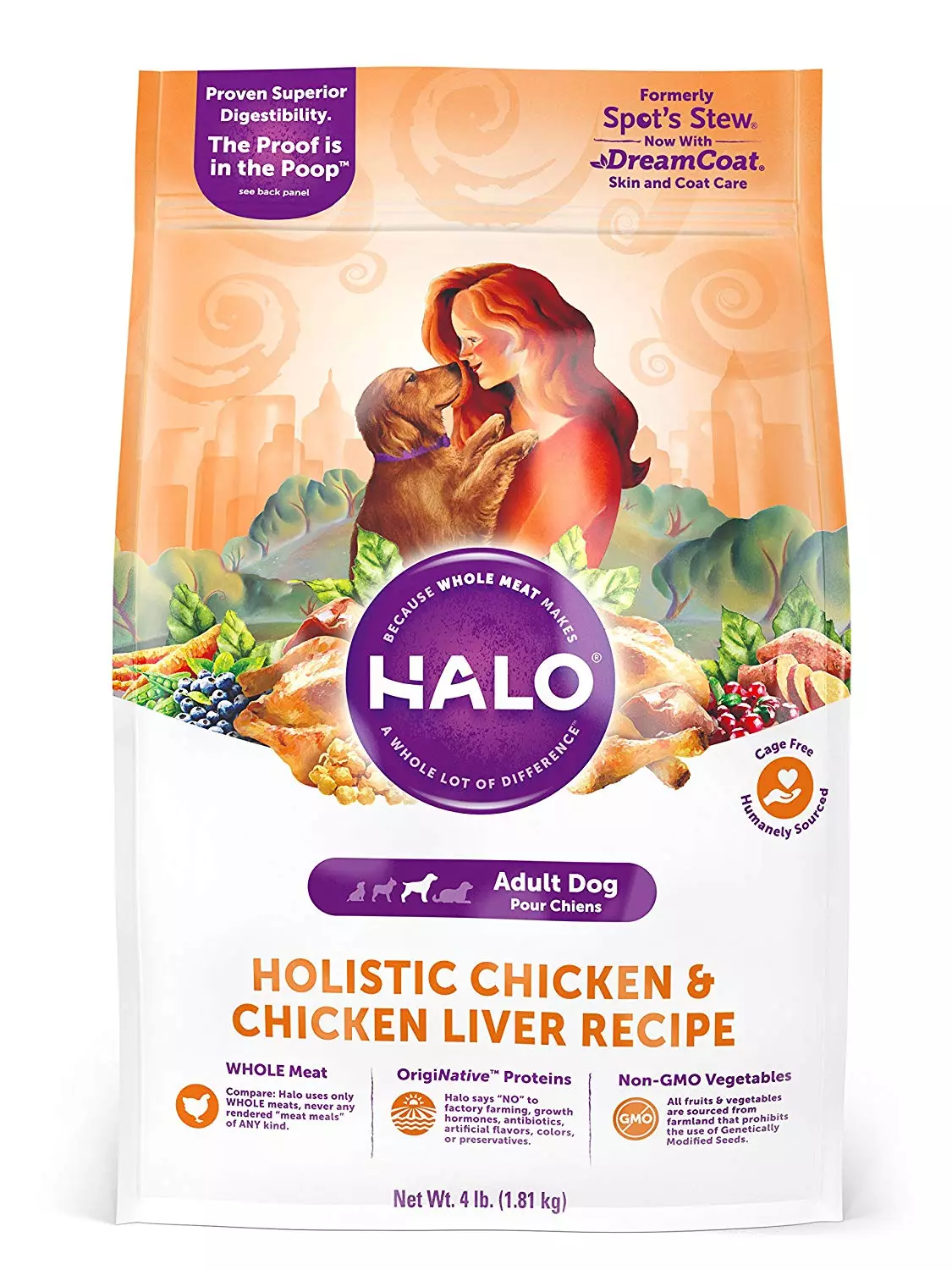 Il miglior cibo per cani biologico: Halo Natural