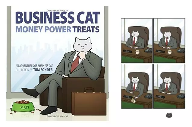 Meowy Catmas Kaddoen fir Kazen a Feline Fans: Business Cat Geld, Kraaft, Schneekereien